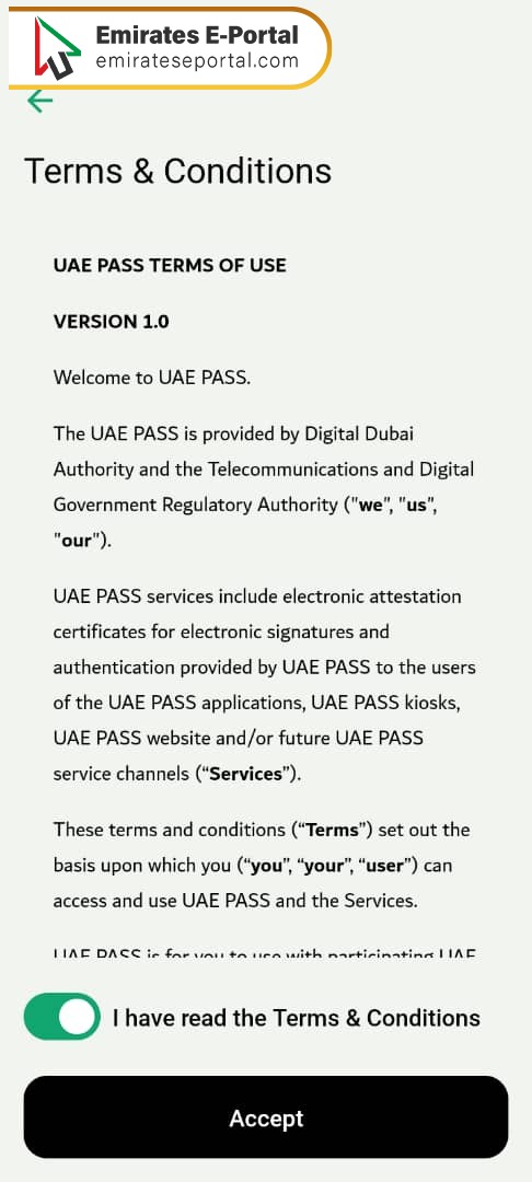 Download UAE PASS Latest Version - Emirates E-Portal