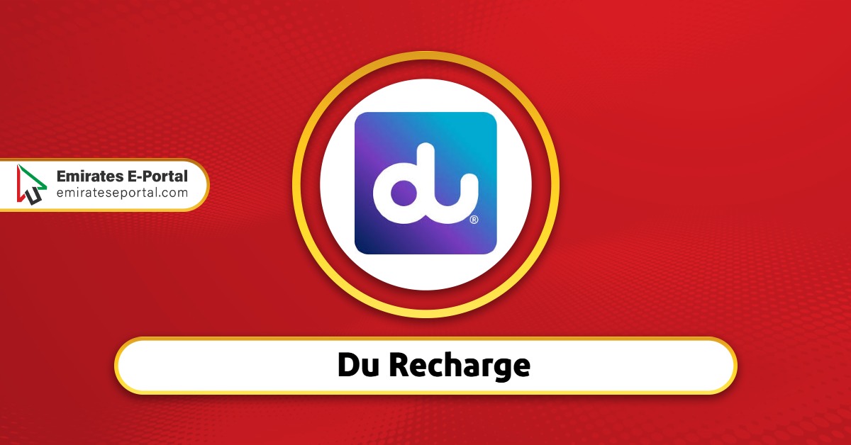How to Recharge Du Online? - Emirates E-Portal