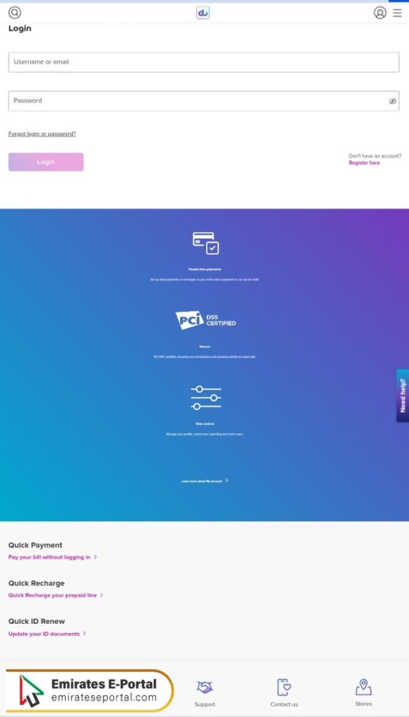 How to Recharge Du Online? - Emirates E-Portal