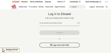 Etisalat Balance Check Online - Emirates E-Portal