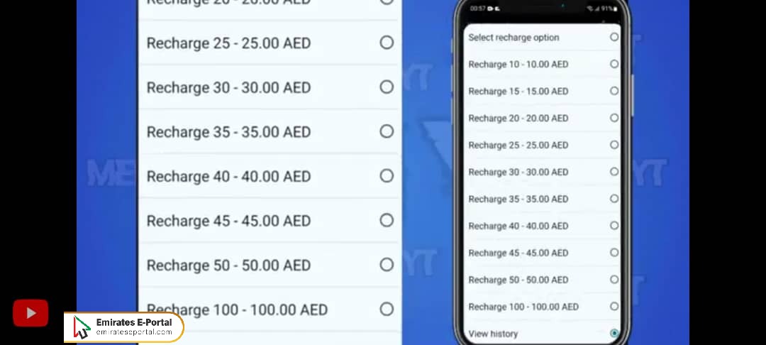 Hafilat Card Recharge Online - Emirates E-Portal