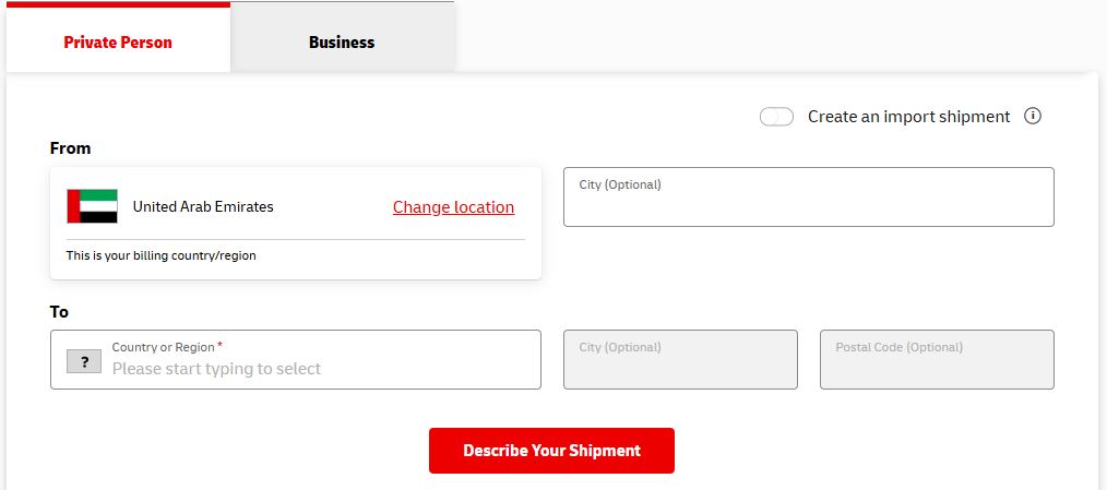 DHL Prices Per KG 2026 - Emirates E-Portal