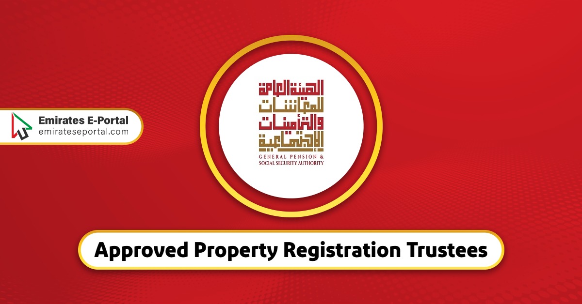 Approved Property Registration Trustees 2025 - Emirates E-Portal