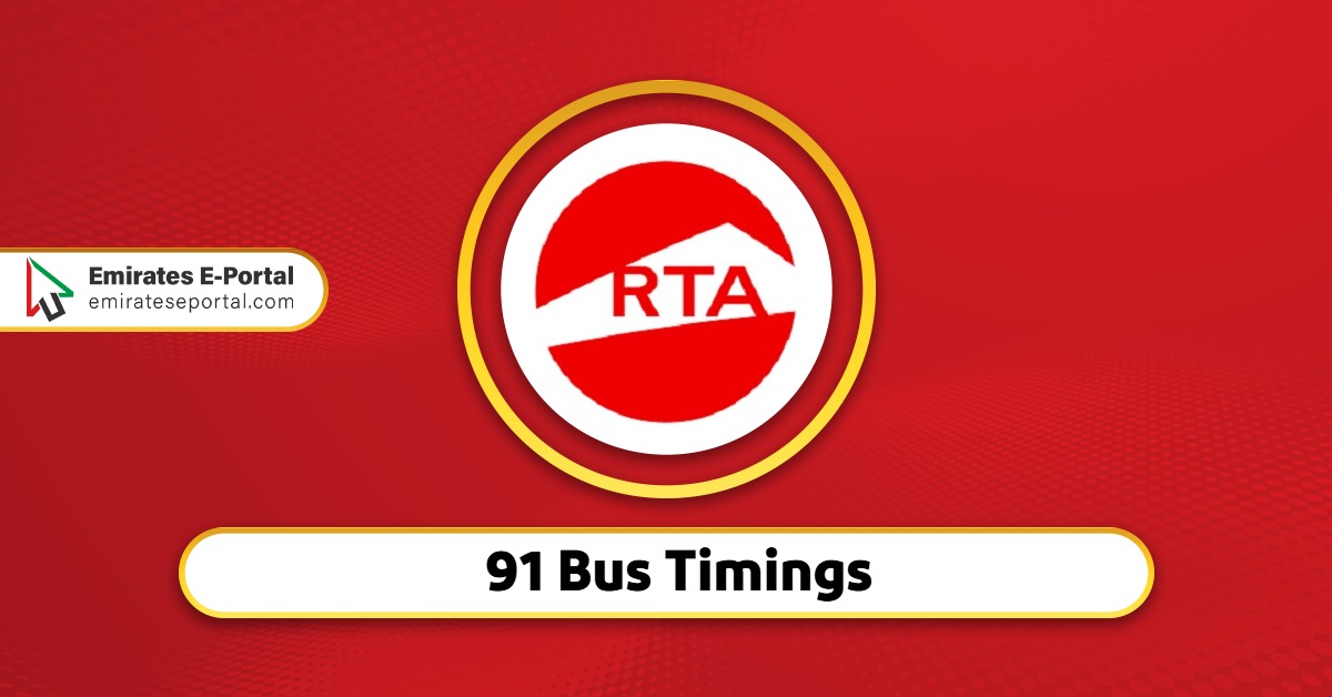 91 Bus Timings: Routes, Stops & Frequency - Emirates E-Portal
