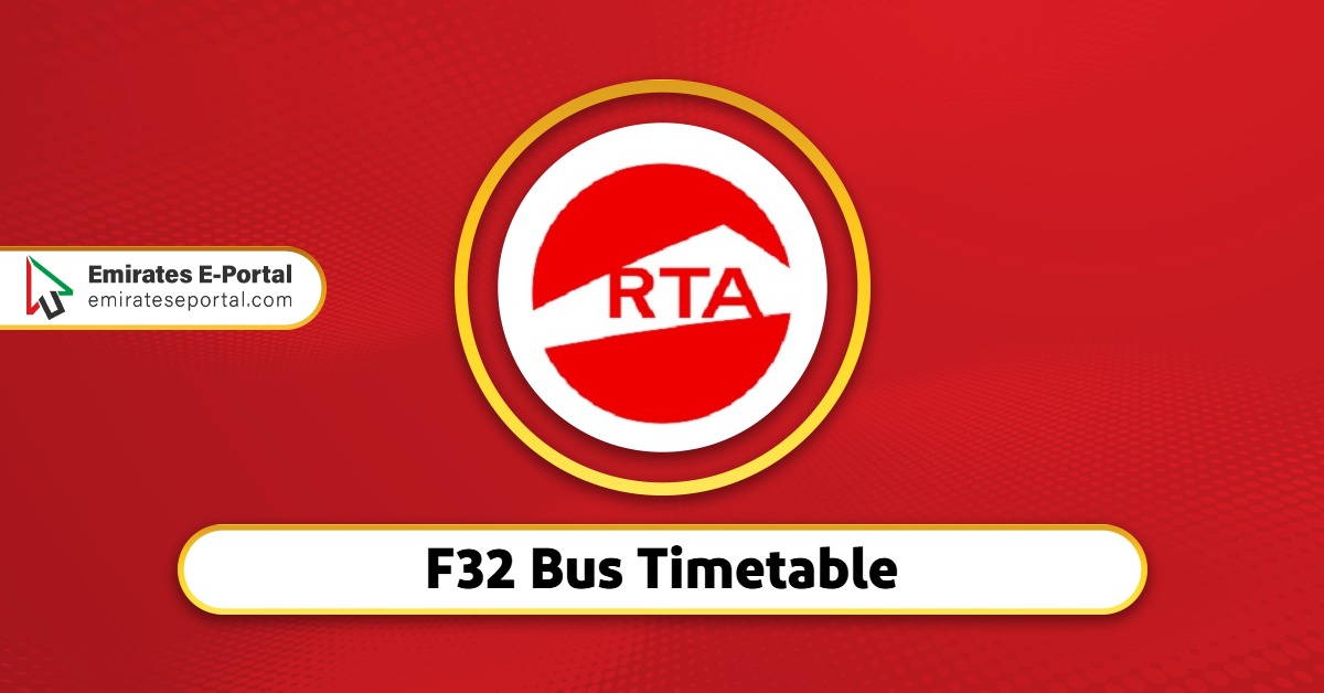 F32 Bus Timetable: Schedule, Route and Timings - Emirates E-Portal