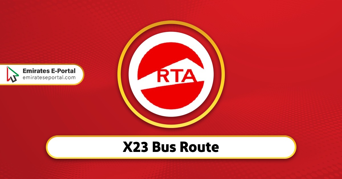 X23 Bus Route: Timetable, Schedules & Stops - Emirates E-Portal
